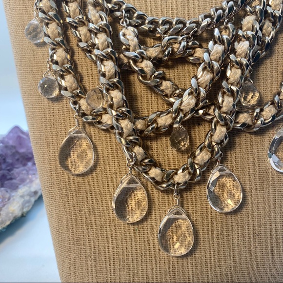 Chan Luu | Jewelry | Chan Luu Silverwhite Chain Necklace With Drops ...